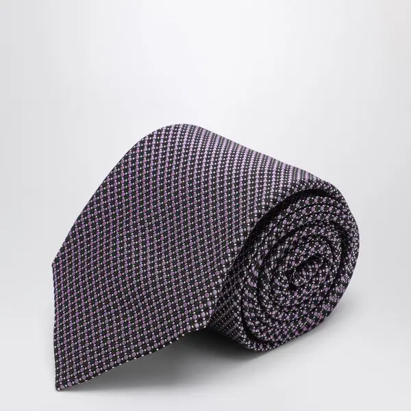 Destin Polka Dot Neck Tie - Purple