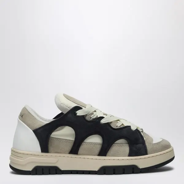 SANTHA Mesh And Suede Sneakers