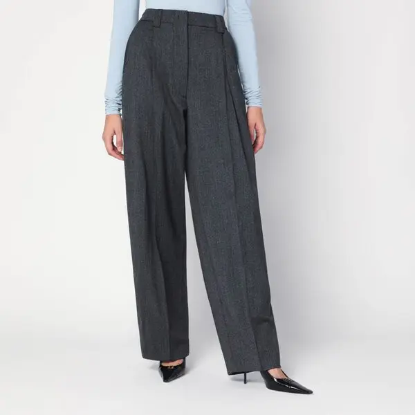 THELATEST Wool-blend Wide Leg Trousers