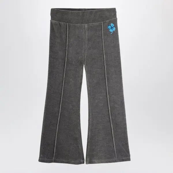MINI RODINI Flared Velvet Trousers
