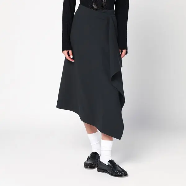 Ami Wool Midi Skirt
