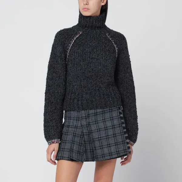 DURAZZI MILANO Cashmere Blend Turtleneck Sweater