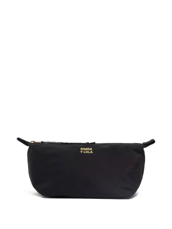 Bimba Y Lola Top-zip Makeup Bag With Logo Strap