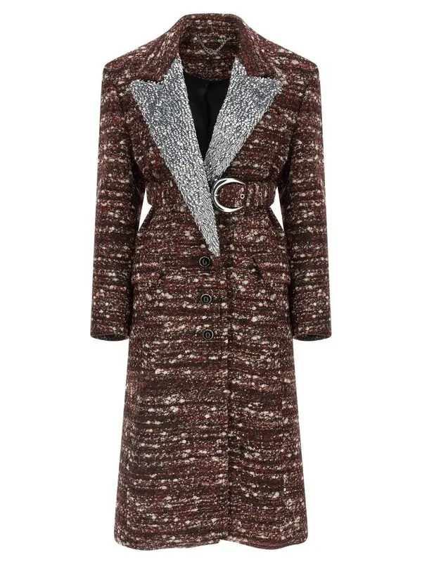 Rabanne Bouclé Wool Coat
