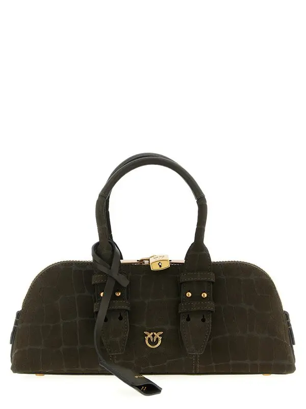 Pinko Small 'escape Baguette' Handbag - Green