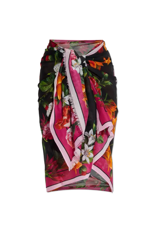 Dolce & Gabbana Floral Motif Pareo