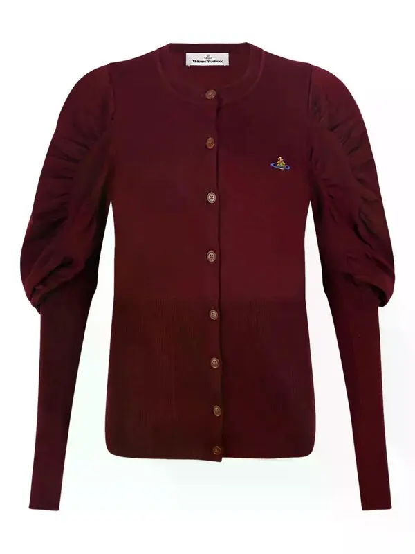 VIVIENNE WESTWOOD Ruched Buttoned Cardigan
