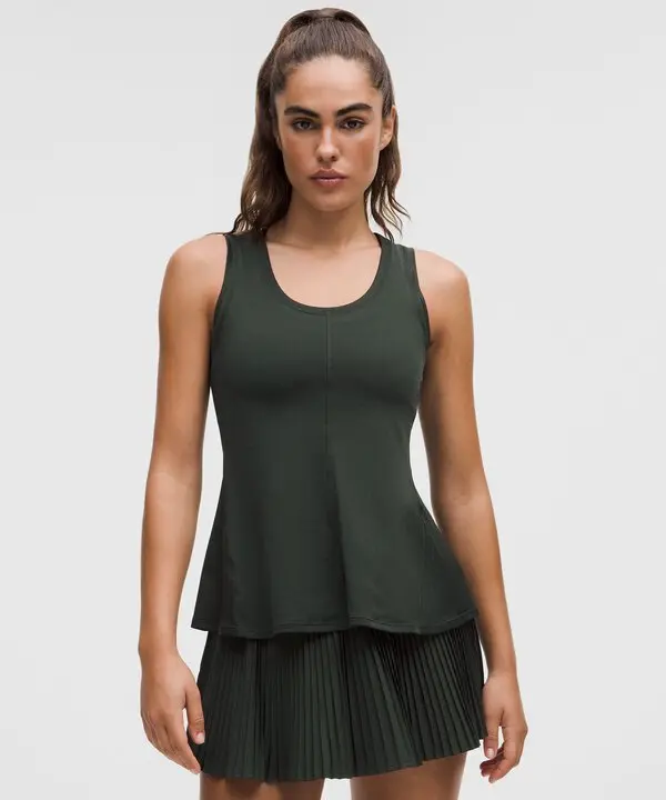 Lululemon Lightweight Flowy-hem Tank Top - Rainforest Green