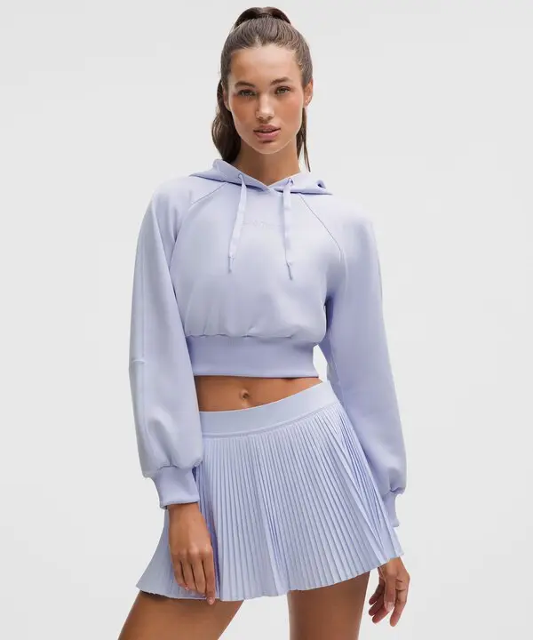 Lululemon Smooth Spacer Cropped Hoodie - Serene Blue