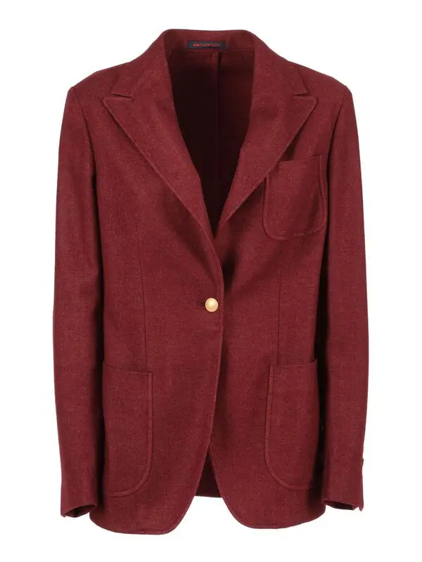 THE GIGI Single-breasted Jacket - Red