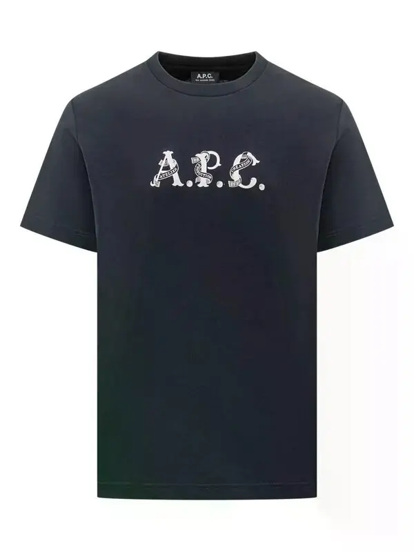 A.p.c. Logo T-shirt - Blue