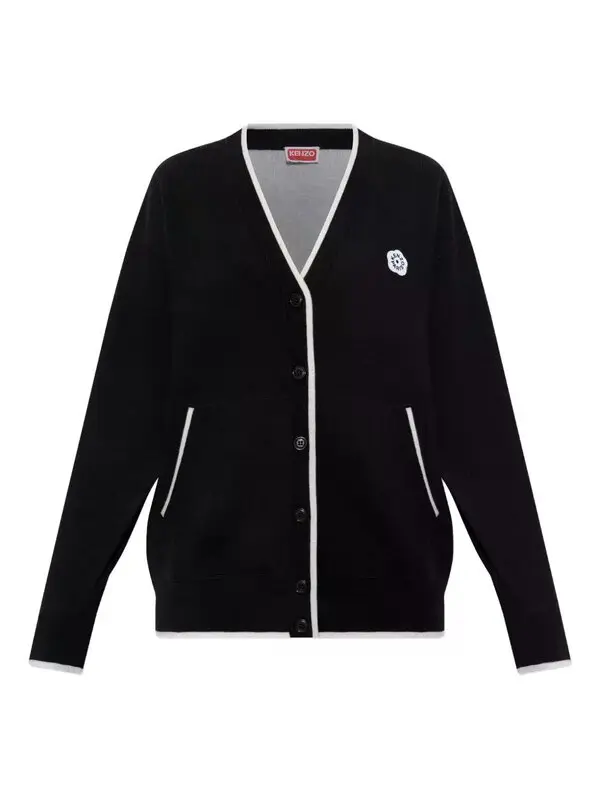Kenzo Appliqué Trimmed Cardigan