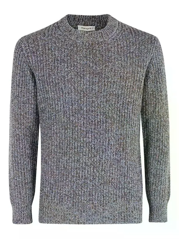 KANGRA Ribbed Knit Sweater - Blue