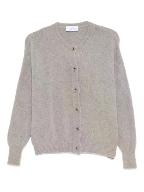SOALLURE Wool Cardigan - Neutrals