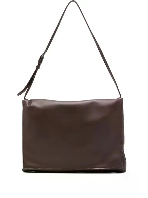 THE ROW Leather Shoulder Bag - Brown