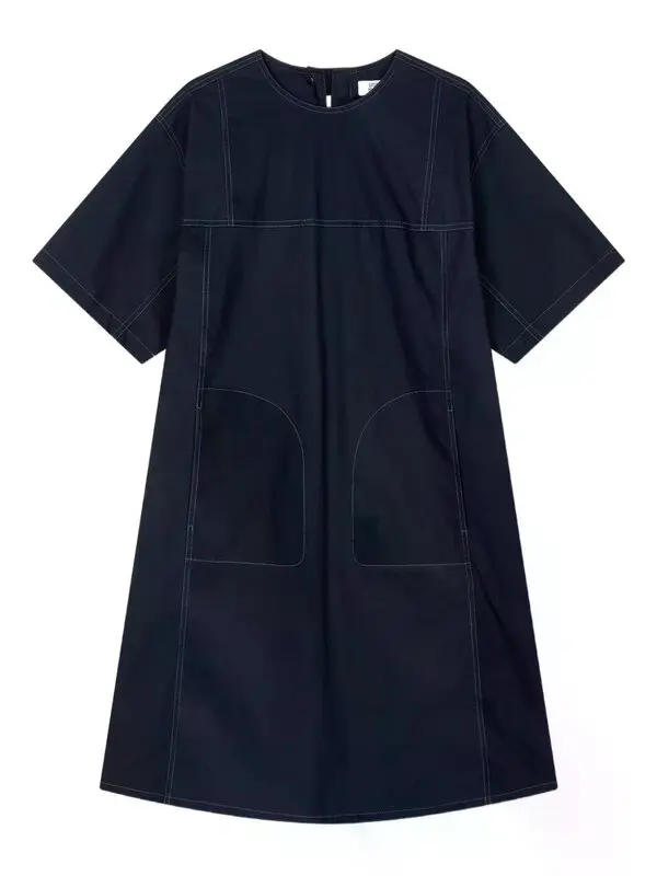 STUDIO TOMBOY Twill Tunic Dress - Blue
