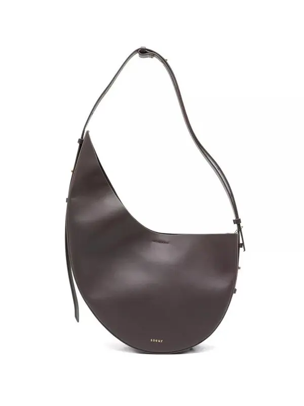 Soeur Leather Shoulder Bag - Red