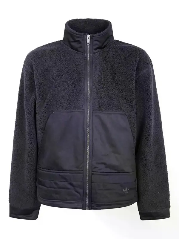 Adidas Fleece Zip-up Sweatshirt - Black