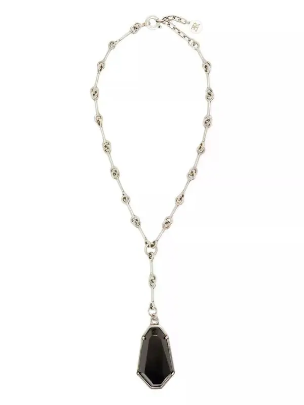 Ermanno Scervino Geometric Pendant Necklace - Silver