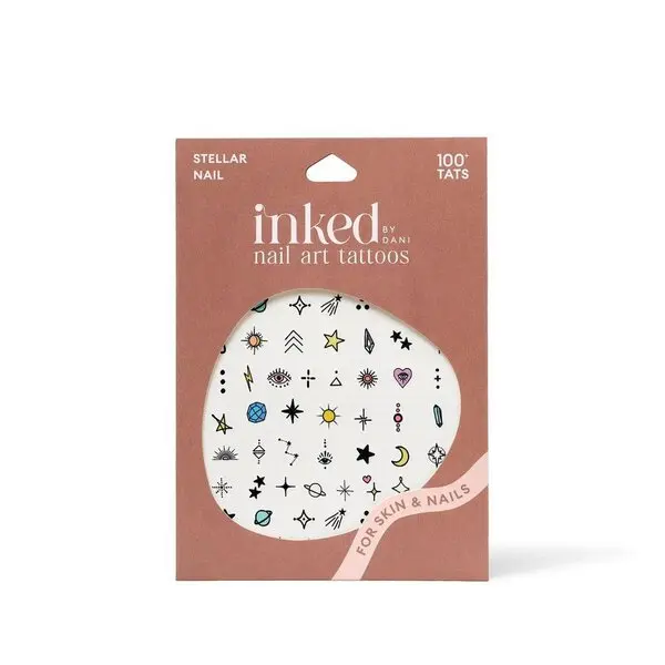 INKED BY DANI Stellar Nail Art Tattoo Pack - One-color