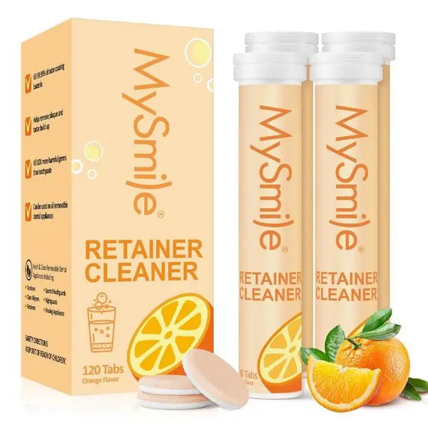 MYSMILE Denture Cleaning Tablets Orange - One-color