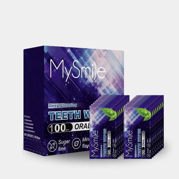 MYSMILE Deep Cleaning Teeth Wipes On-the-go Tooth Cleaner