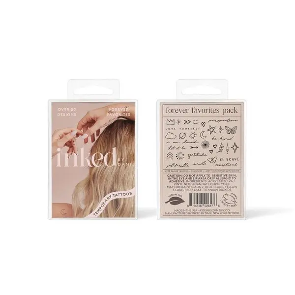 INKED BY DANI Forever Favorites Temporary Tattoo Pack