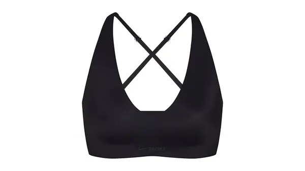 Nike X Skims Shine Vneck Bra - Obsidian