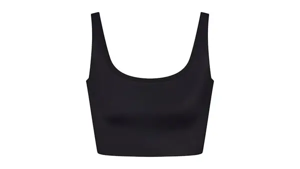 Nike X Skims Shine Scoop Neck Bra Top - Obsidian