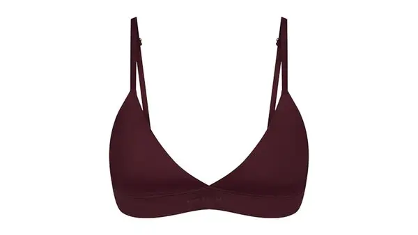 Nike X Skims Shine Triangle Bra - Currant