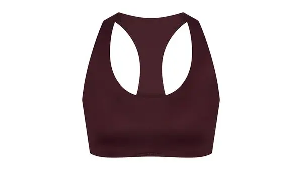 Nike X Skims Shine Racer Back Bra - Currant