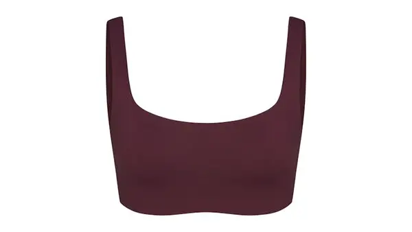 Nike X Skims Matte Scoop Neck Bra - Currant
