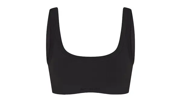Nike X Skims Vintage Seamless Scoop Neck Bra - Obsidian