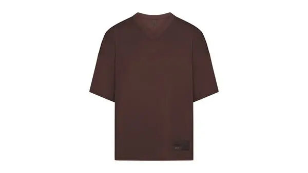 Nike X Skims Airy V-neck Oversized Top - Dark Sepia