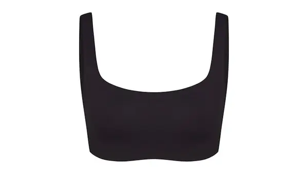 Nike X Skims Matte Scoop Neck Bra - Obsidian