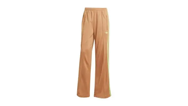 Adidas Adicolor Classic Firebird Loose Tracksuit Bottoms - Beige/signal Green