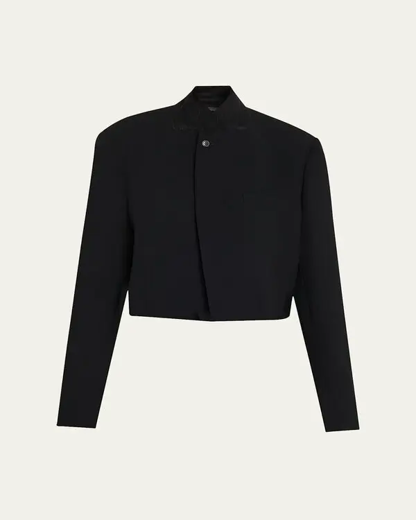 Dries Van Noten Baftan Crop Open-front Jacket