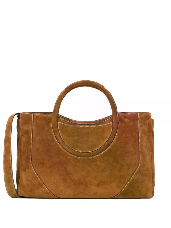 Staud Maude Suede Tote Bag - Brown