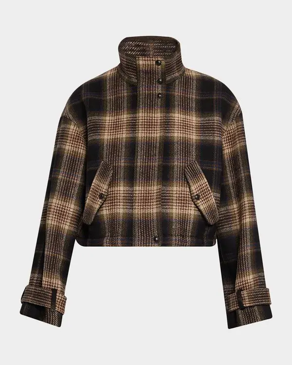 Veronica Beard Bateman Plaid Jacket - Black Multi