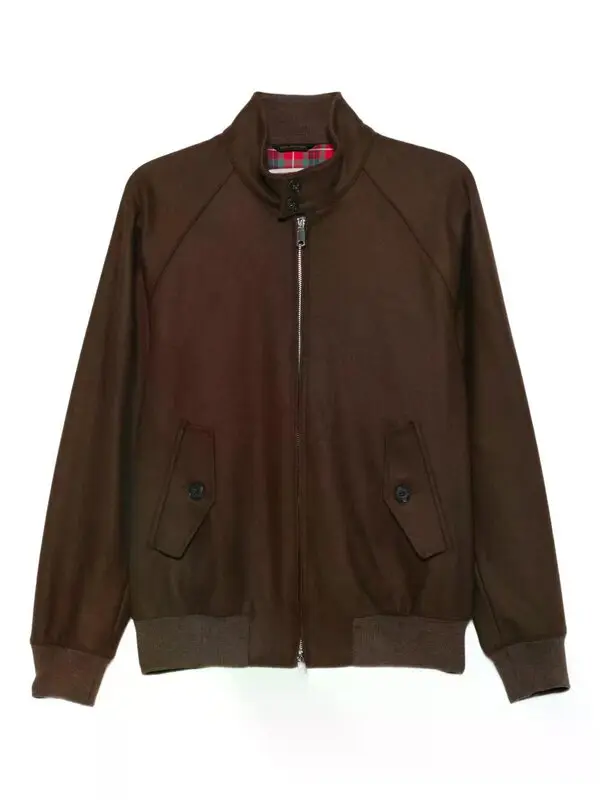 BARACUTA Zip-up Bomber Jacket