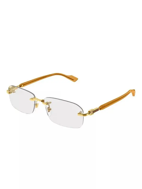 Gucci Rectangle-frame Logo Glasses