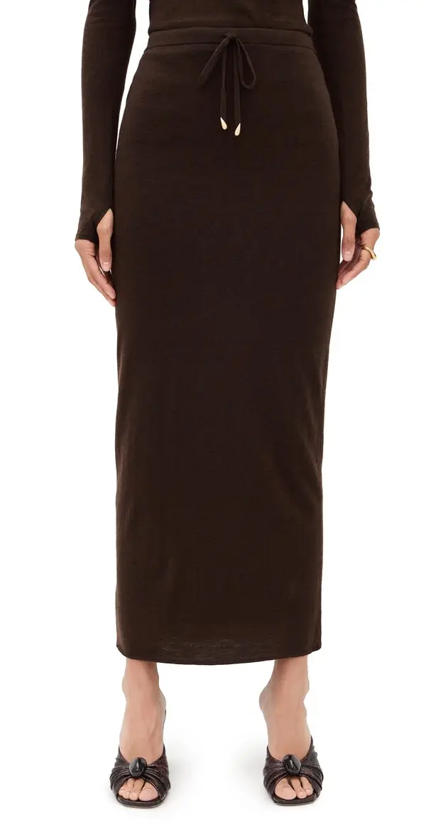 Cult Gaia Nadine Knit Skirt - Dk Java