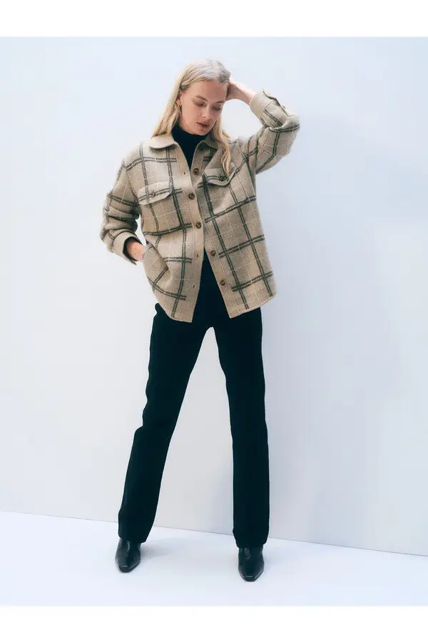 WHITE & WARREN Cashmere Luxe Button-down Shacket
