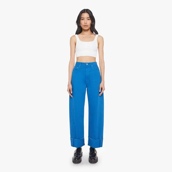 MOTHER The Half-pipe Ankle Cuff Fray Jeans