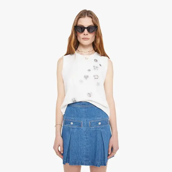 MOTHER The Lil Goodie Chop Pin Point T-shirt