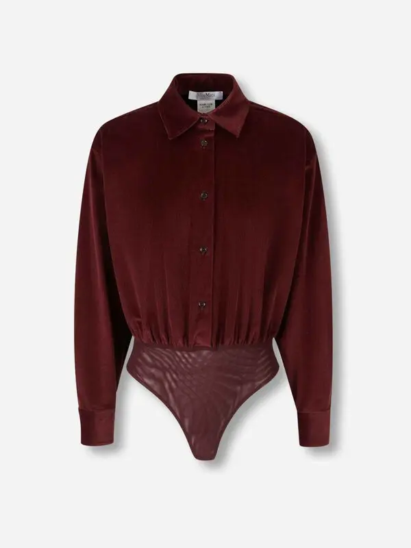 Max Mara Silk Blouse With Lace Details