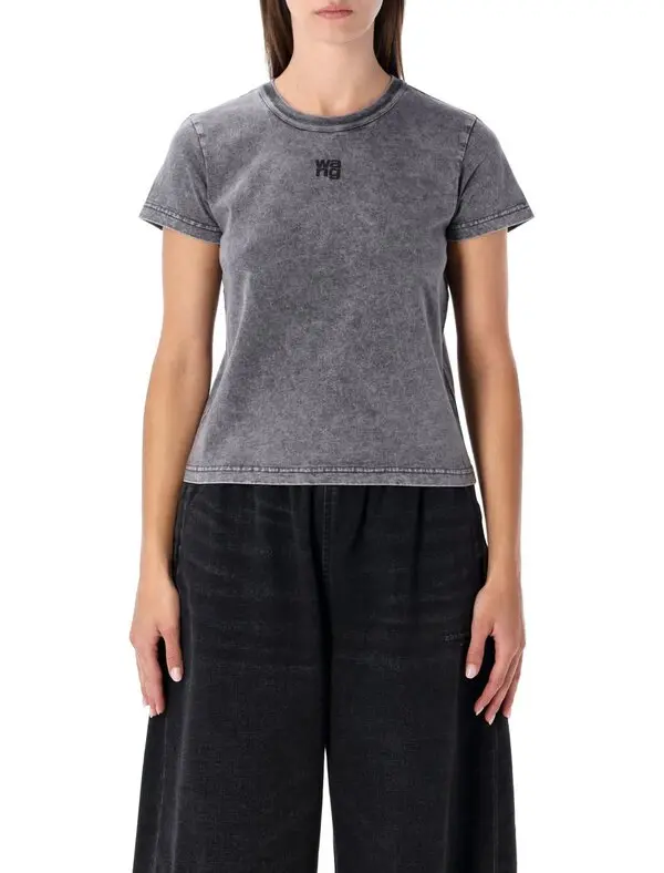 Alexander Wang Délavé Cotton T-shirt With Logo