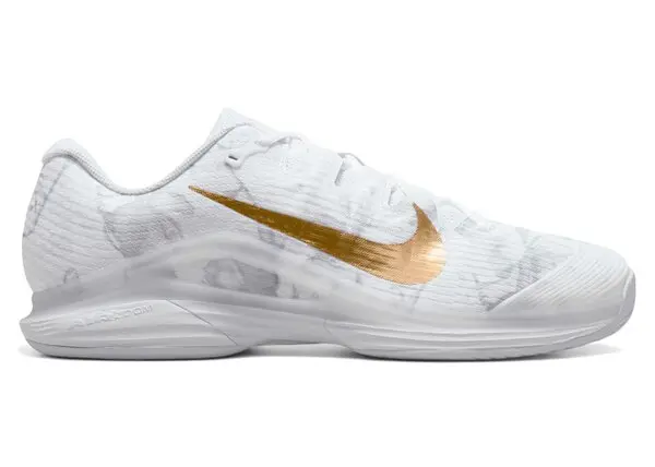 Nike Court Air Zoom Vapor Hc Magnolia - White/pure Platinum/metallic Gold