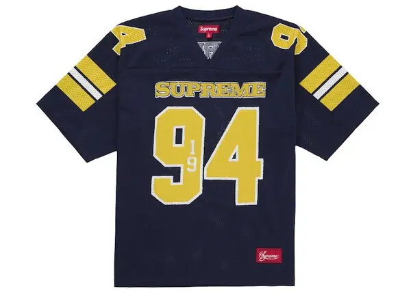 Supreme Sequin Football Jersey - Navy Blue