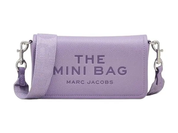 Marc Jacobs The Leather Mini Crossbody Bag - Lilac